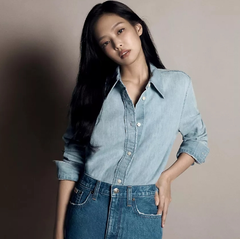 Jennie 同款！Calvin Klein Chambray Classic Button-Down 牛仔衬衫 - 海淘优惠 - 55海淘