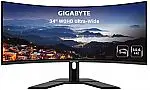 GIGABYTE G34WQC A 34" 144Hz Ultrawide Curved Gaming Monitor - DealAM.com